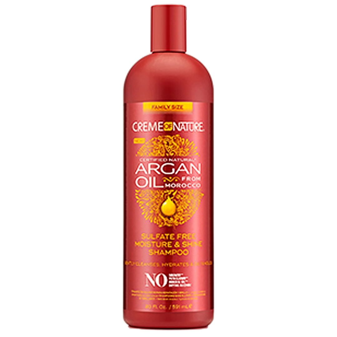 Shampoo Hidratación Y Brillo Con Aceite De Argán Creme Of Nature 20 oz ...